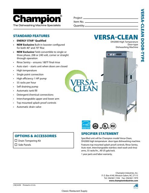 Versa-Clean - Ice Machines