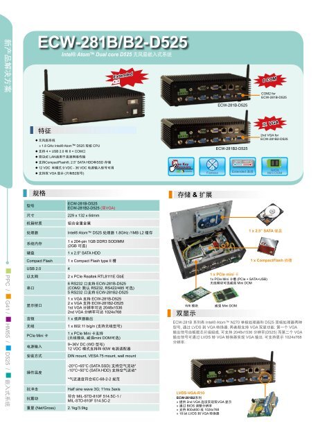 ECW-281B/B2-D525 - iEi