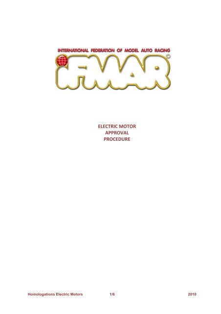 BRUSHED MOTOR - iFMAR