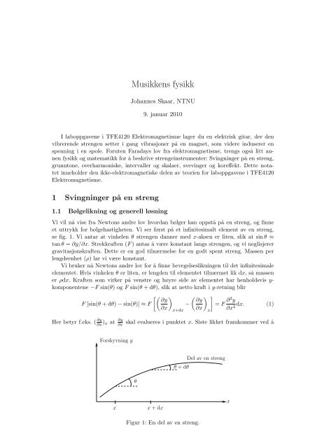 Musikkens fysikk - NTNU