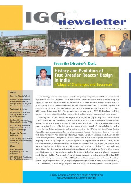 History and Evolution of Fast Breeder Reactor Design in India