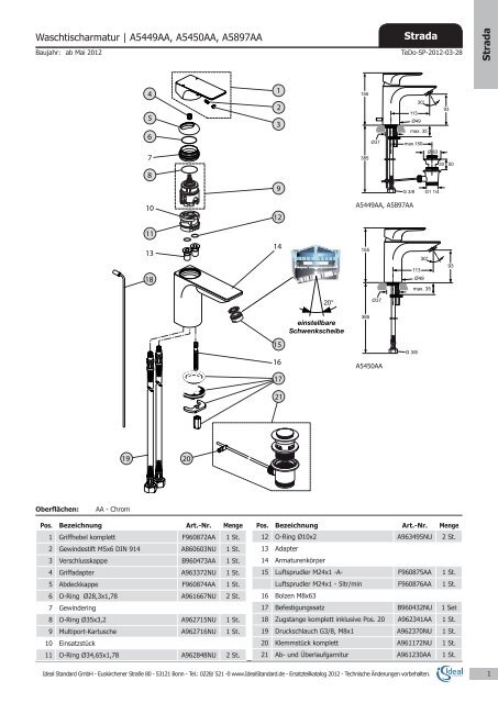 Ersatzteilseiten (pdf) - Ideal Standard