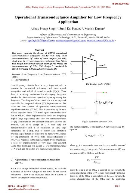 Introduction to operational transconductance amplifier simulation