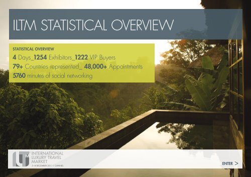 ILTM STaTISTIcaL OvervIew - International Luxury Travel Market