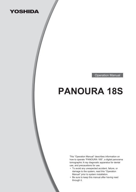 PANOURA 18S Operation Manual - Image Works