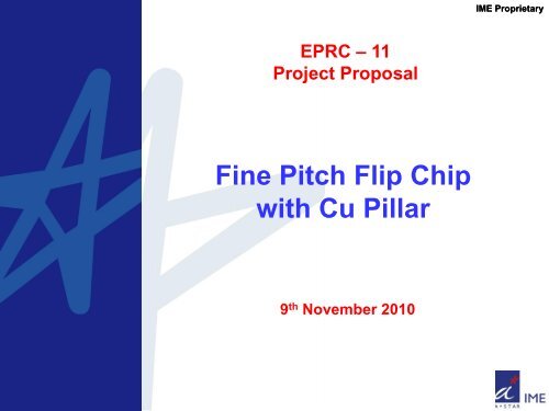Fine Pitch Flip Chip with Cu Pillar