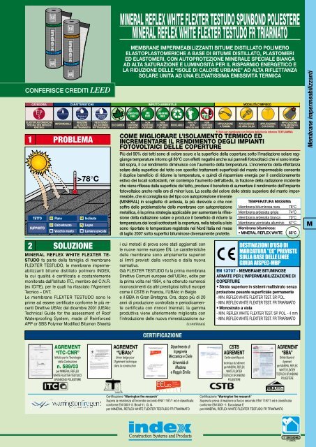 MINERAL REFLEX WHITE FLEXTER TEsTudo ... - Index S.p.A.