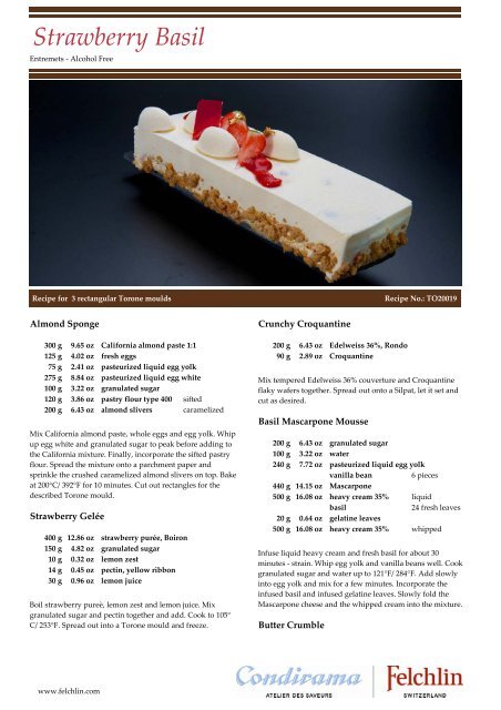 Strawberry Basil - Felchlin