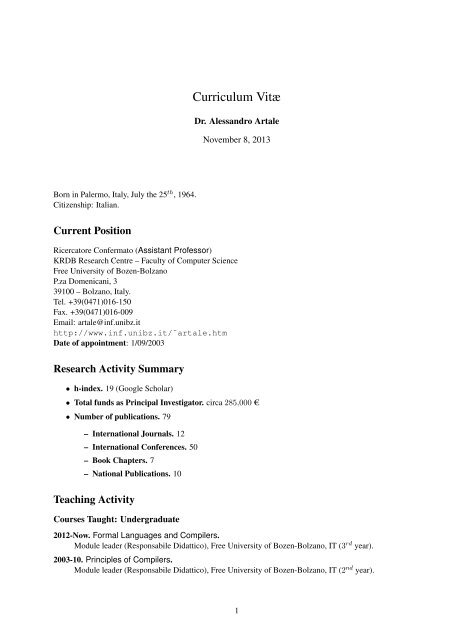 Condición previa Primitivo crecer curriculum vitae computer science Macadán oportunidad eficacia