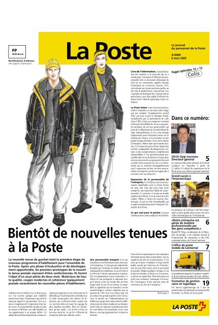 Bientôt de nouvelles tenues à la Poste - Die Schweizerische Post