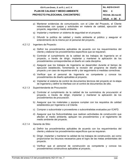 ICA FLUOR DANIEL, S. DE R