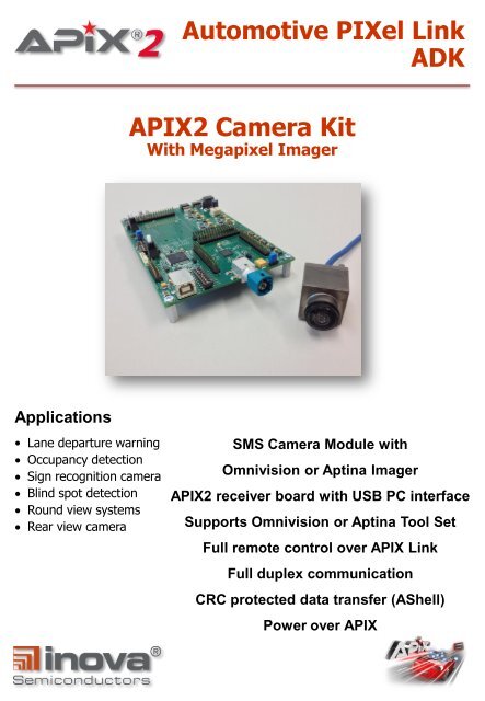 APIX2 Camera kit - Inova Semiconductors