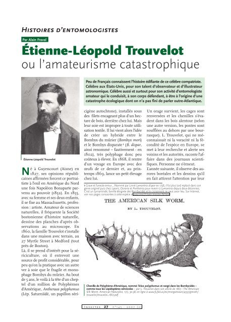 Etienne-Léopold Trouvelot - Inra