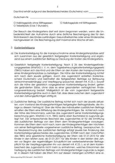 2 Das Kind erhält aufgru