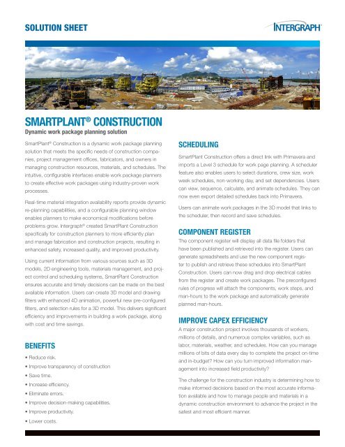 SmartPlant® conStruction - Intergraph