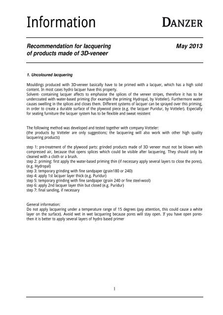 Information - Danzer