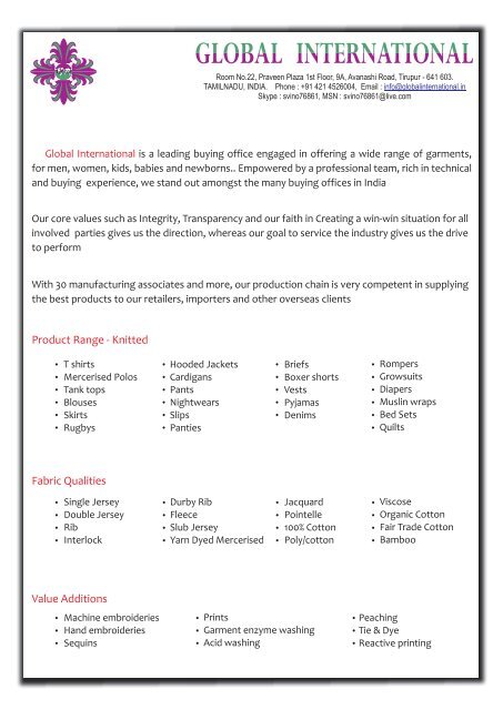 global profile - Imimg