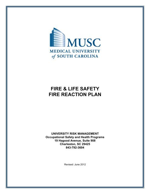 FIRE & LIFE SAFETY FIRE REACTION PLAN
