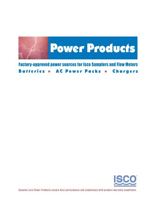 Power Products Brochure - Isco