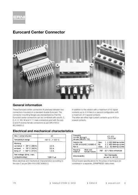 Eurocard Center Connector