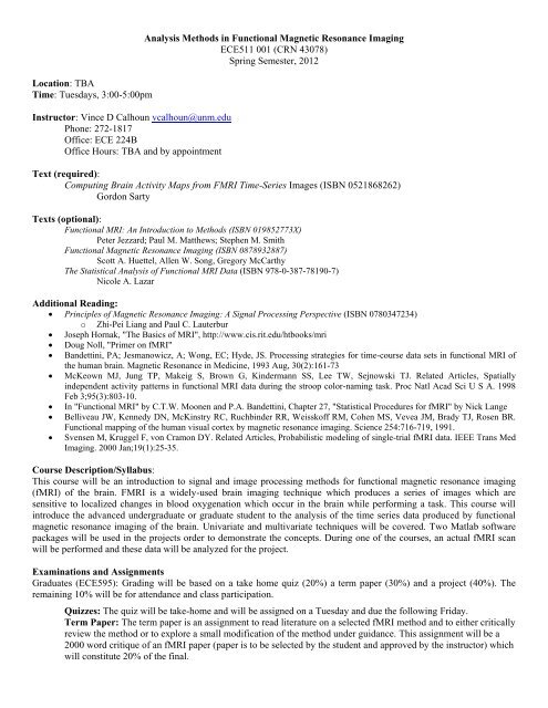 Course Description/Syllabus