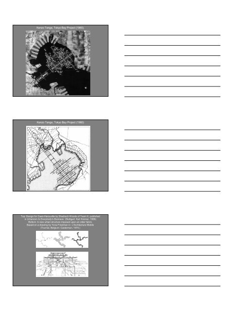 Kenzo Tange, Tokyo Bay Project (1960).