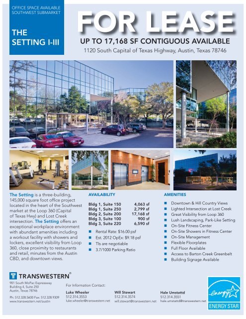 View PDF Flyer - Austin - Transwestern