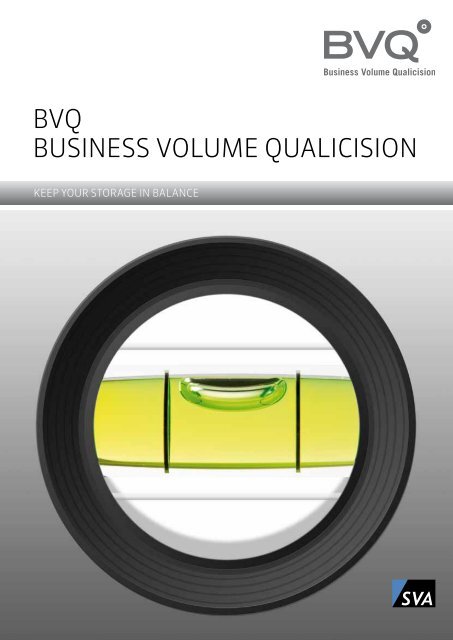 bVQ business Volume Qualicision - SVA System Vertrieb Alexander ...