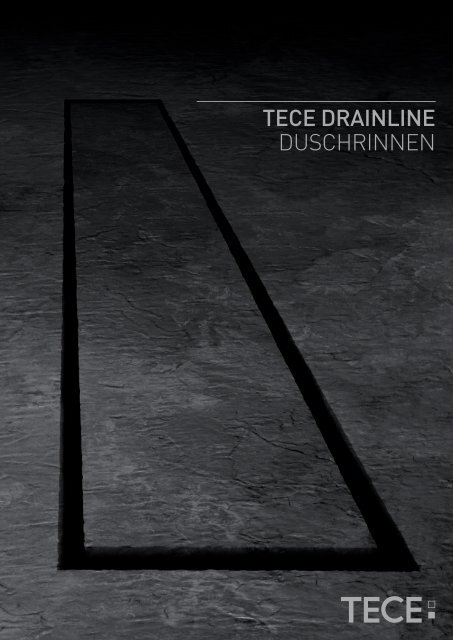 TECE DRAINLINE DUSCHRINNEN - Architektur - Tece