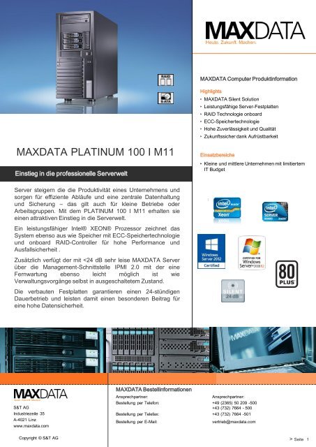 MAXDATA PLATINUM 100 I M11