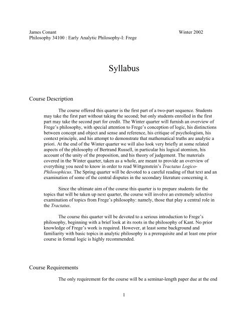 Syllabus