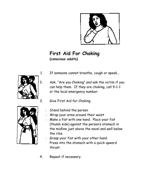 First Aid For Choking (INFANT or CHILD) - Public Health