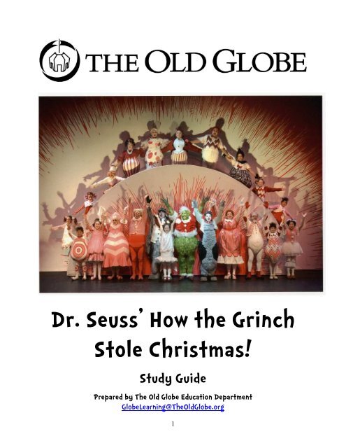 Grinch Study Guide - The Old Globe