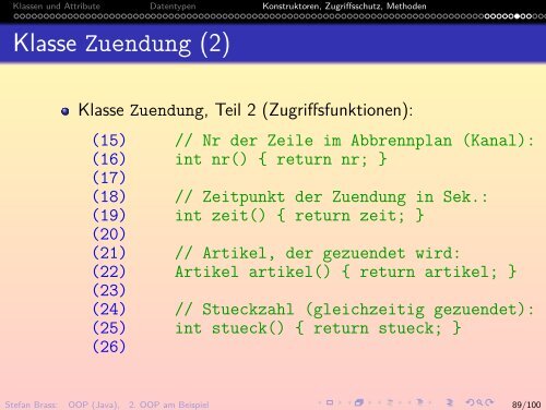 Klassen Und Attribute Dat