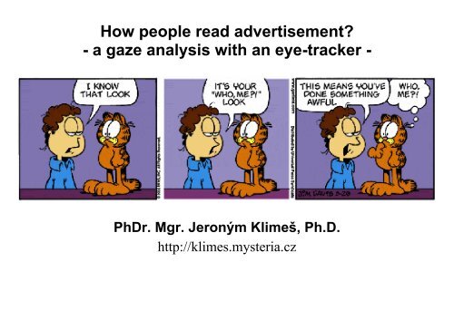 How people read advertisement? - a gaze analysis with an eye-tracker