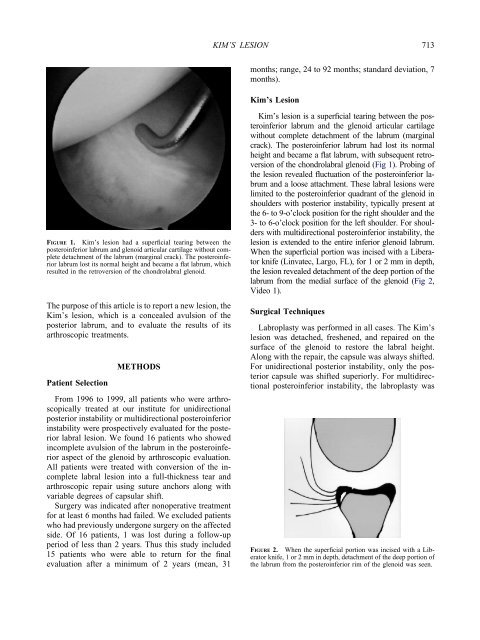 KIM’S LESION 713 months