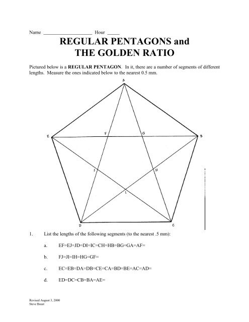 Regular Pentagon Shape
