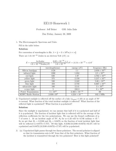 EE119 Homework 1 - Inst.eecs.berkeley.edu