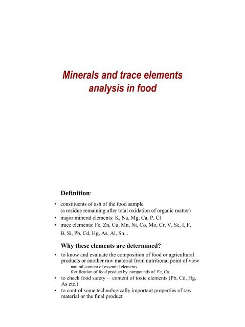 Trace Minerals Definition