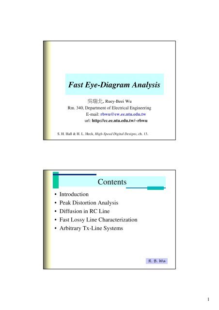 Fast Eye-Diagram Analysis