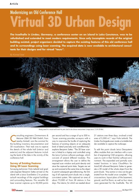 Virtual 3D Urban Design - HDS - Leica Geosystems