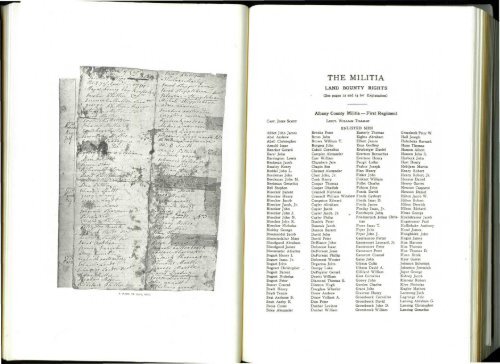 Albany County Militia, Land Bounty Rights & Fleet - Three Rivers ...