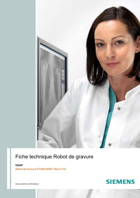 Fiche technique Robot de gravure - achats-publics.fr