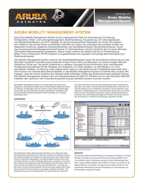 Mobility Management-System - Aruba Networks