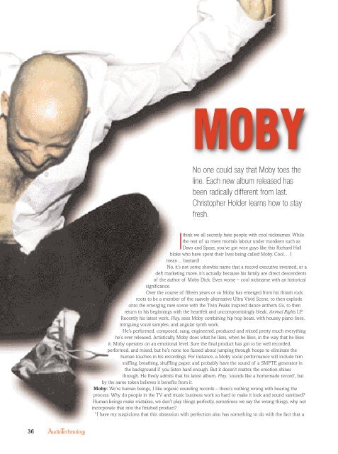 Moby Issue 6 - AudioTechnology Magazine