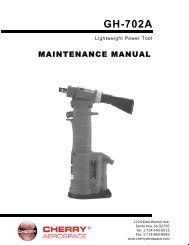 Cherry® rivetless Nut Plate ProCess MaNual - Cherry Aerospace