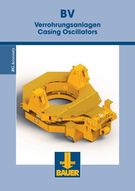 Verrohrungsanlagen Casing Oscillators