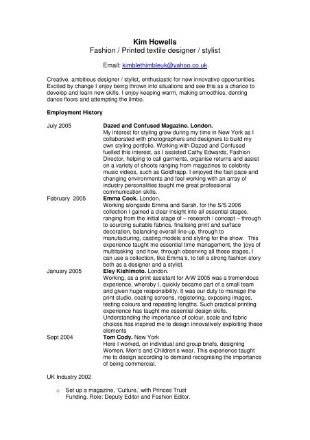 Kim Howells - University of Brighton