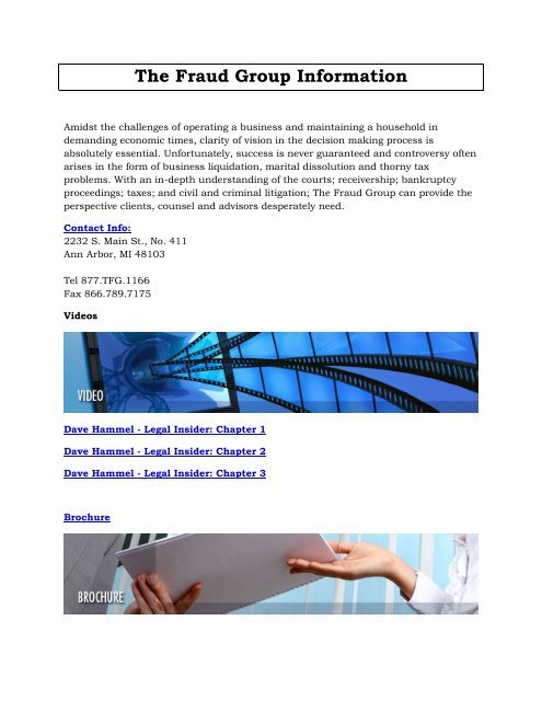 The Fraud Group Information