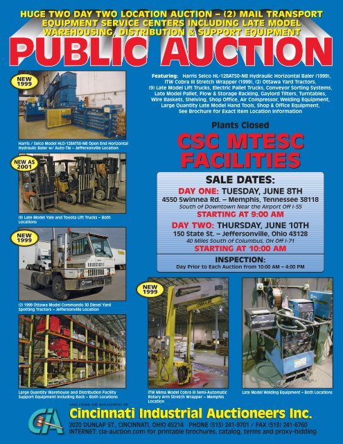 csc mtesc facilities csc mtesc facilities - Cincinnati Industrial ...